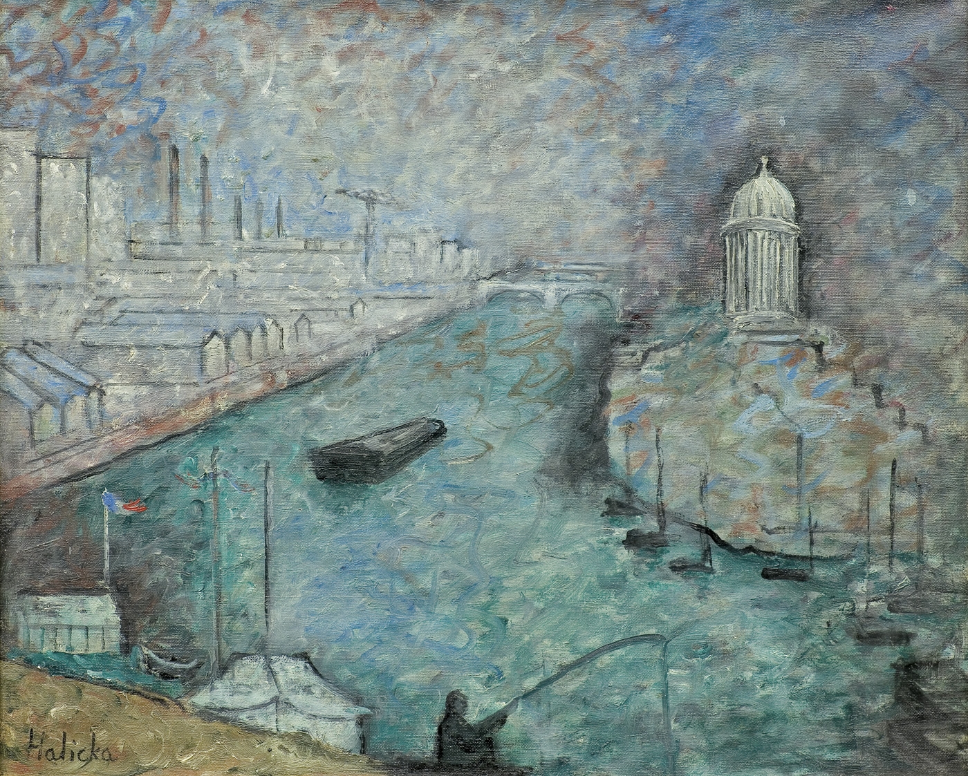 Alice Halicka | IN A RIVERS PORT | MutualArt