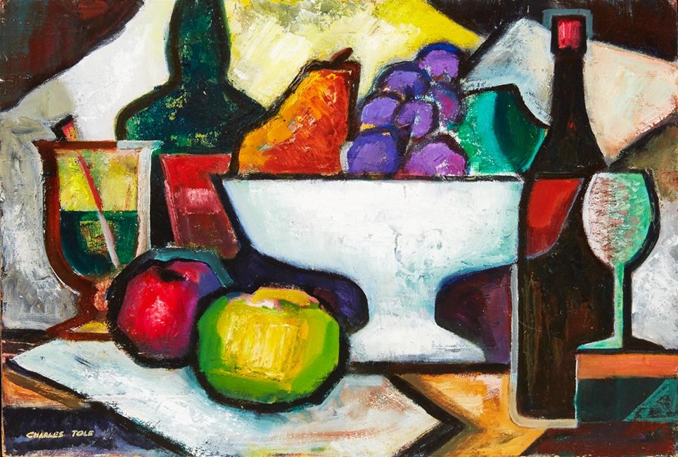 Charles Tole | Still Life with Compote (Circa 1955) | MutualArt