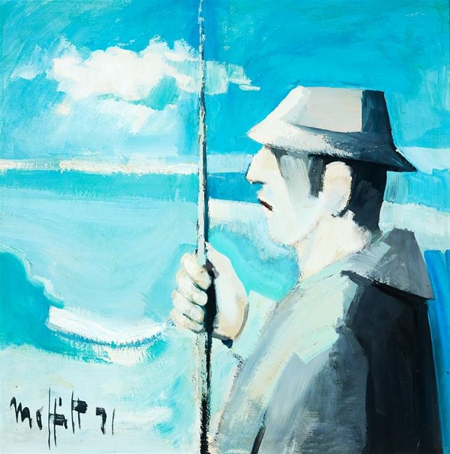 Trevor Moffitt | Surveying the Water (1971) | MutualArt