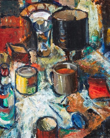 John Weeks | Objects Scattered on a Table | MutualArt