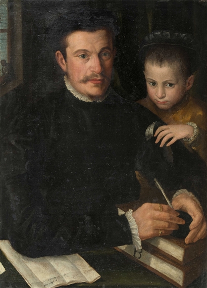 Nicolas Neufchatel | Portrait of a hatted man (Circa 1580) | MutualArt