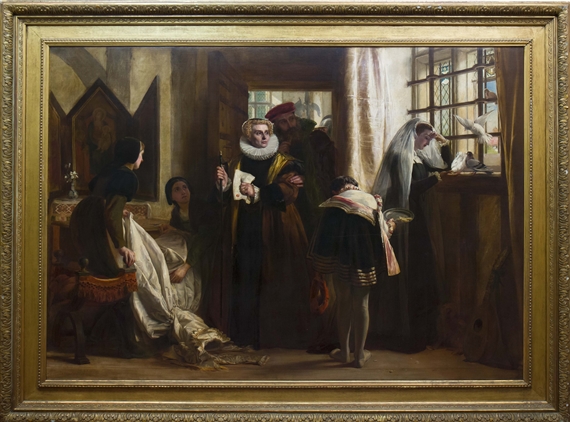 John Calcott Horsley | MARY QUEEN OF SCOTS IN CAPTIVITY | MutualArt