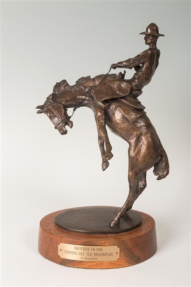 J.K. Ralston | Brother Frank Topping off the Broomtail | MutualArt