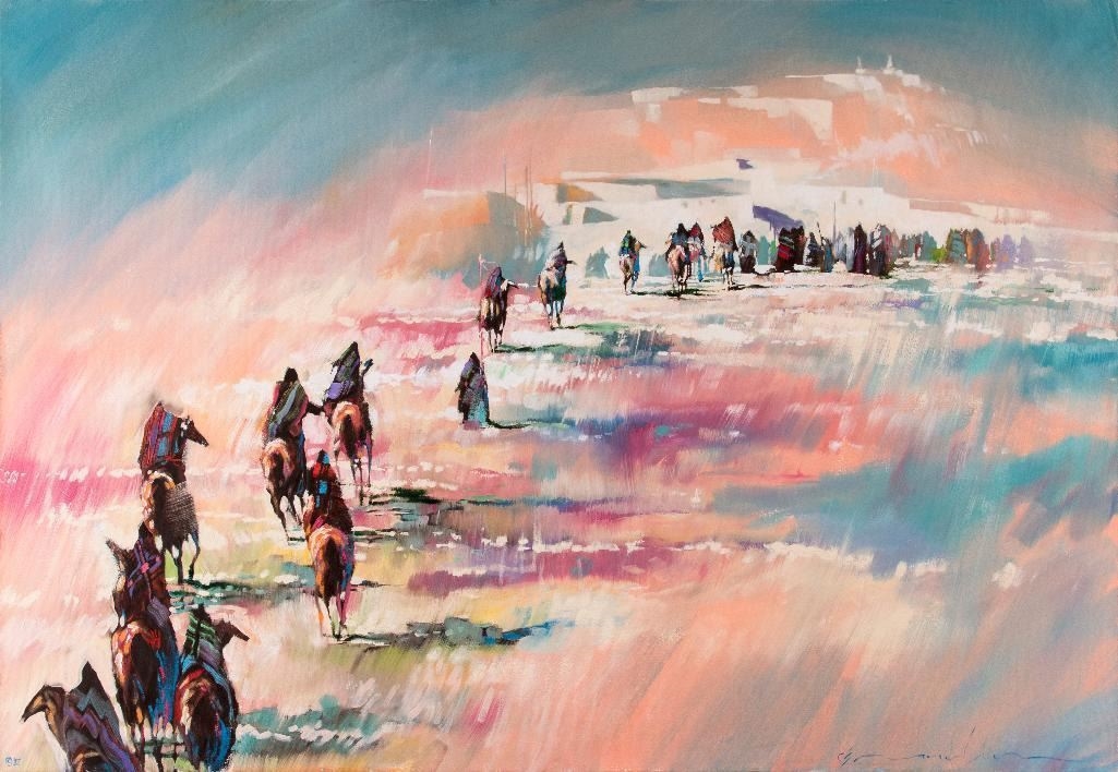 Bruce Carlton Nowlin | Indian Processional | MutualArt