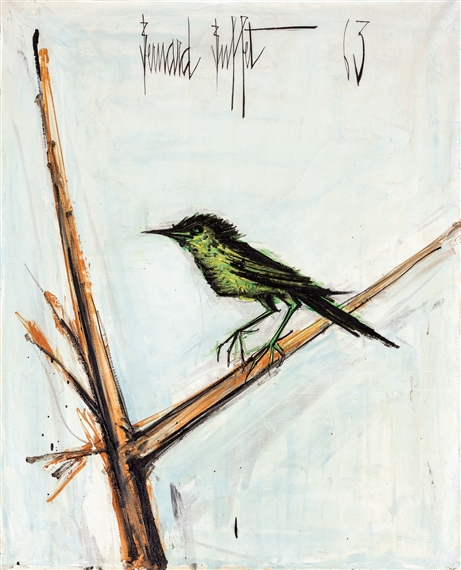 Bernard Buffet | Bird on a Branch (1963) | MutualArt