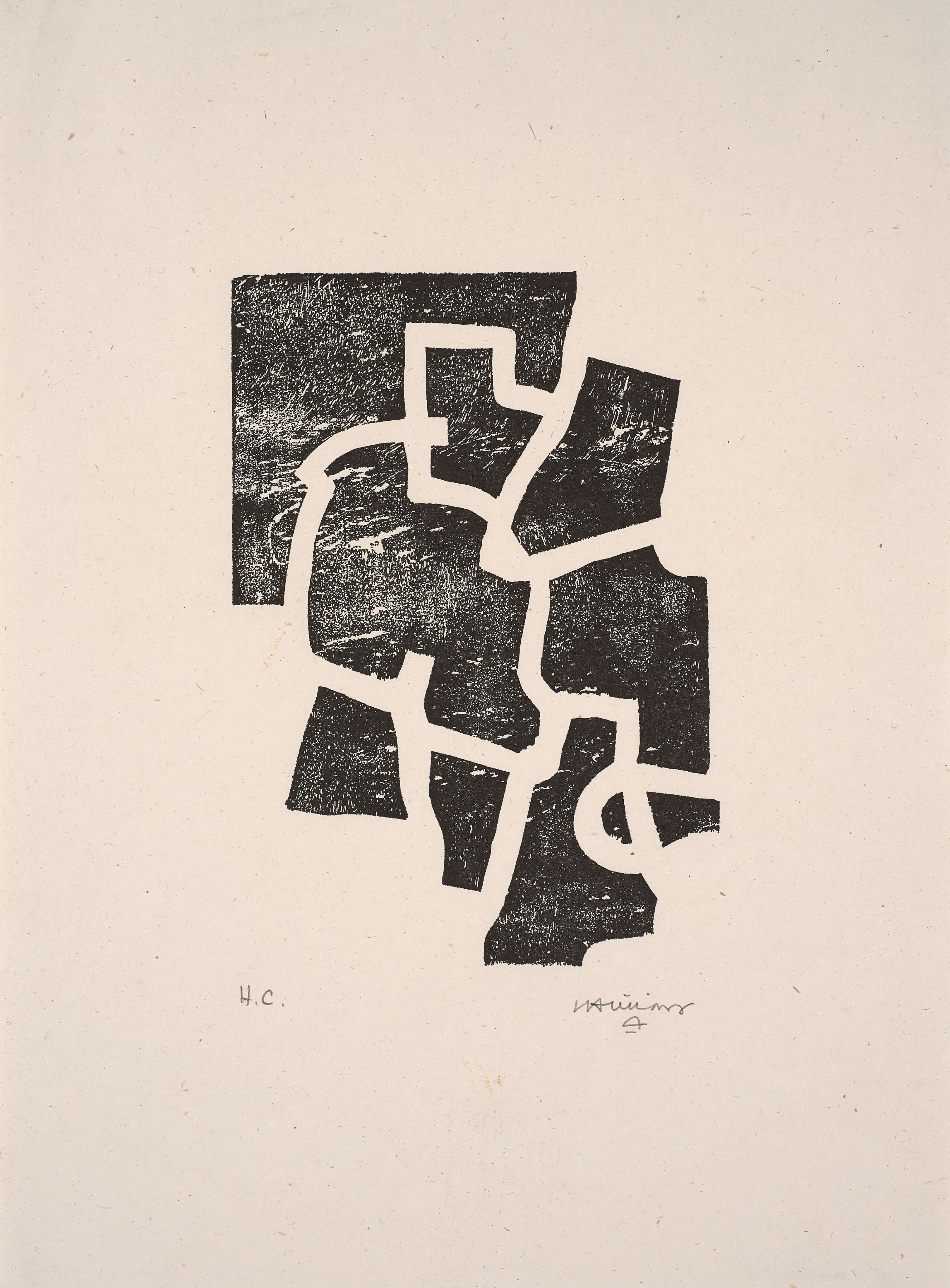 Eduardo Chillida | Sakondu (1968) | MutualArt
