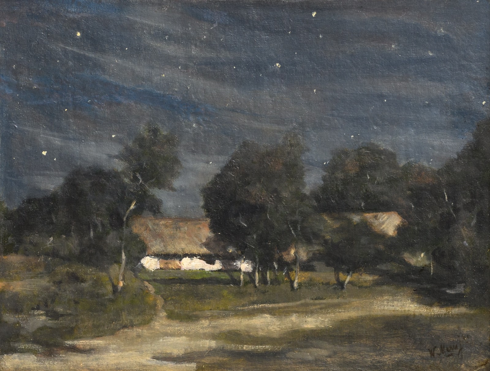 Willem Maris | A herdboy with donkeys on Scheveningen beach | MutualArt