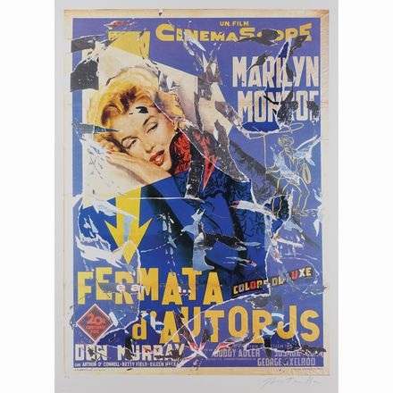 Mimmo Rotella | Cleopatra (1973) | MutualArt
