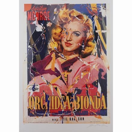 Mimmo Rotella | Cleopatra (1973) | MutualArt