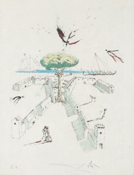 Salvador Dalí | The Drawers. from series Poemes Secrets (1967) | MutualArt