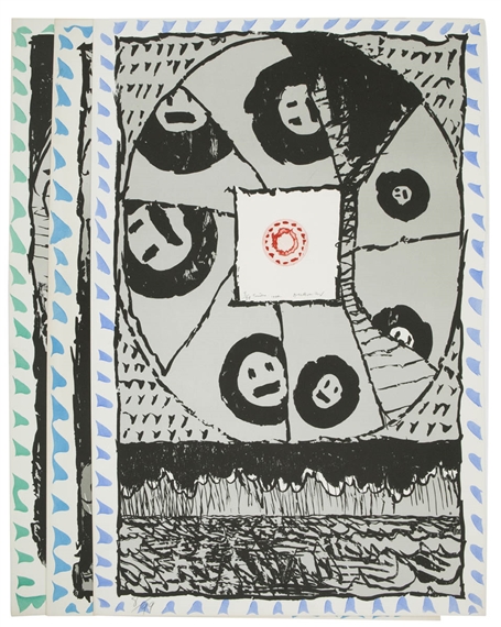 Pierre Alechinsky | 3 Works: Fenêtre | MutualArt