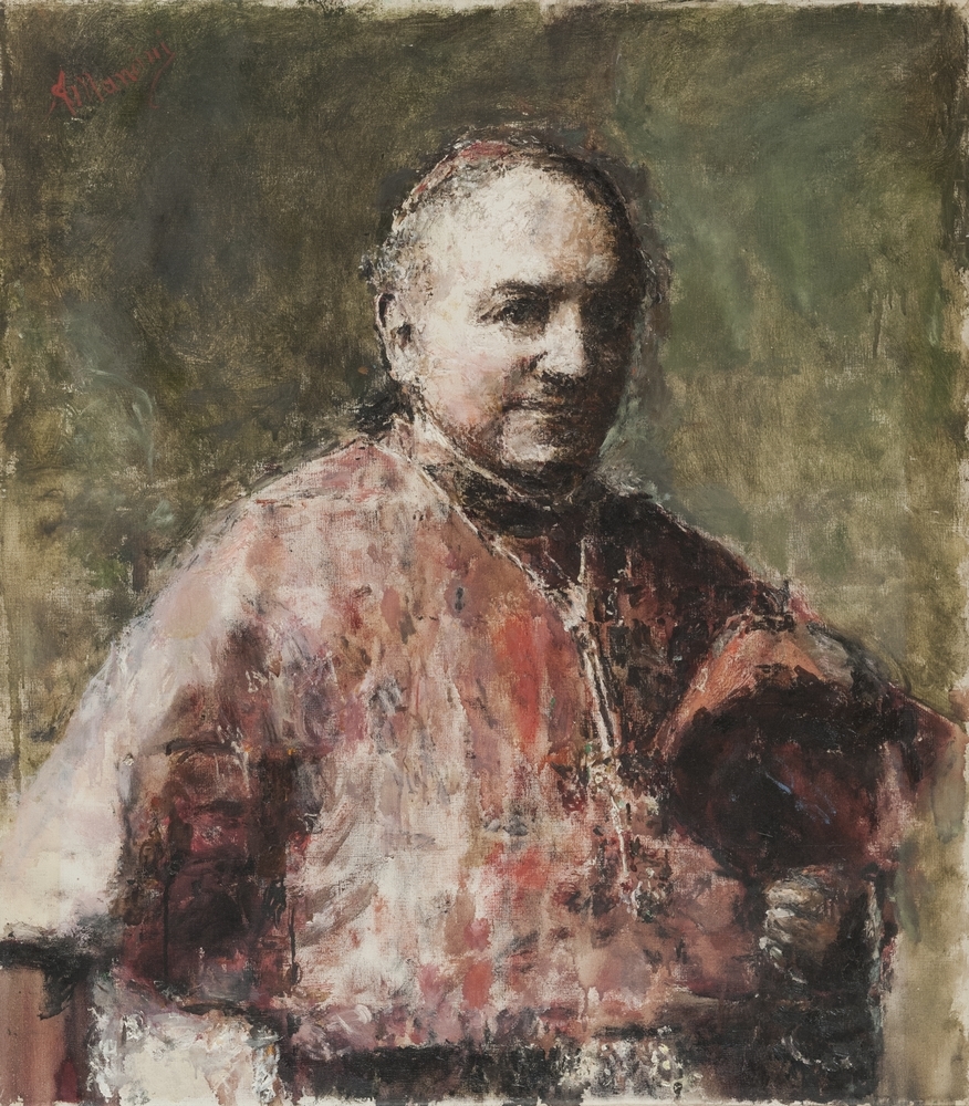 Antonio Mancini | RITRATTO DEL CARDINALE PIETRO GASPARRI | MutualArt