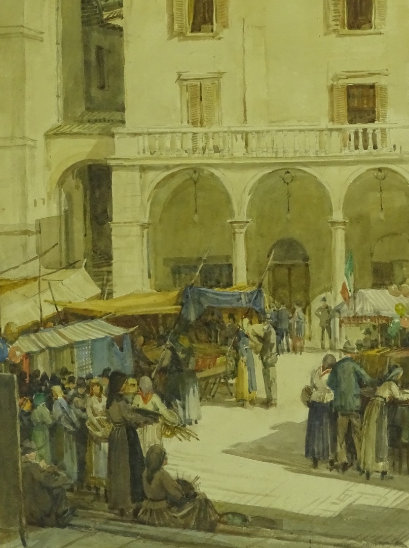 Herbert Hendrie | Continental street scene (Circa 1920s) | MutualArt