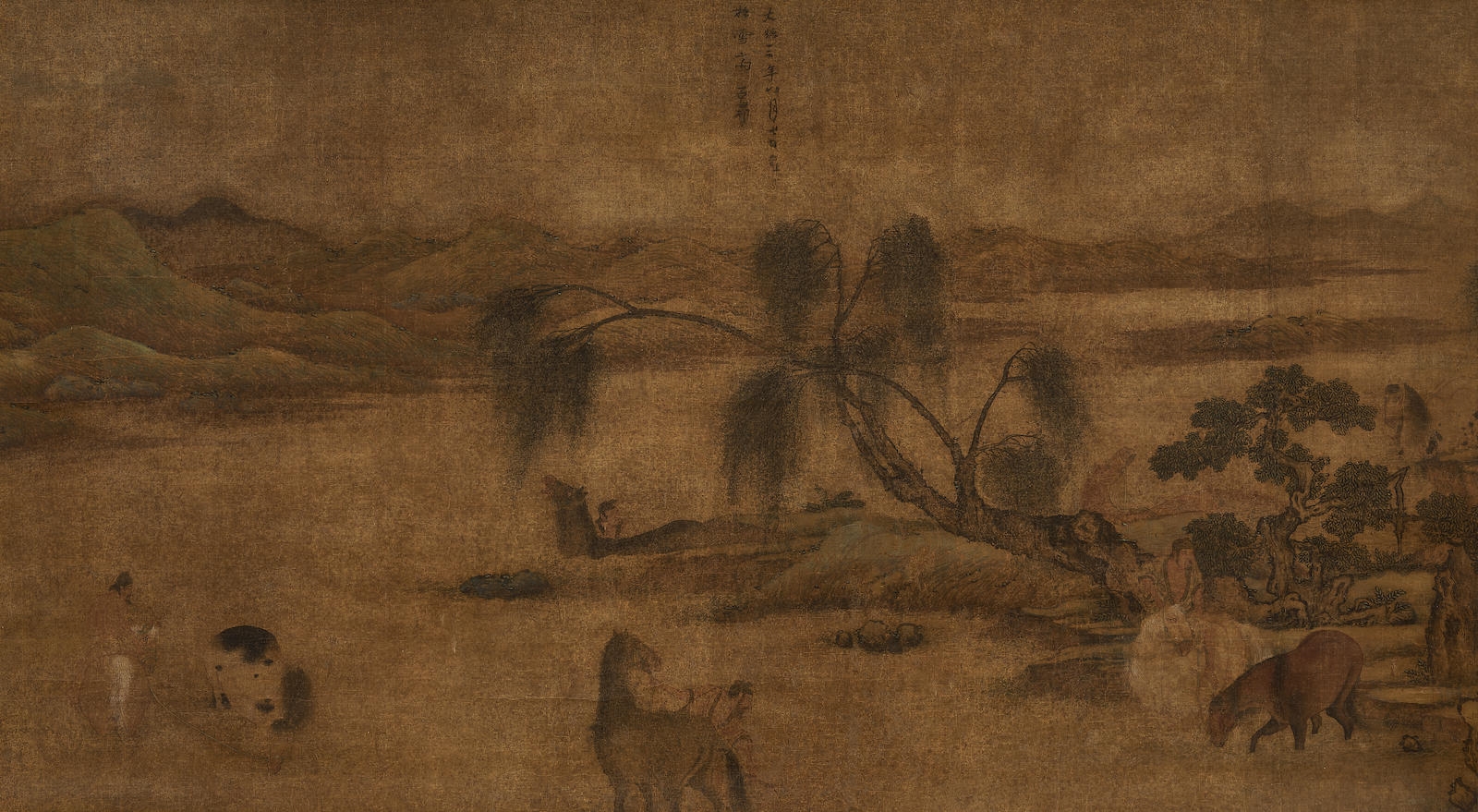 Zhao Mengfu | Horses and Grooms | MutualArt