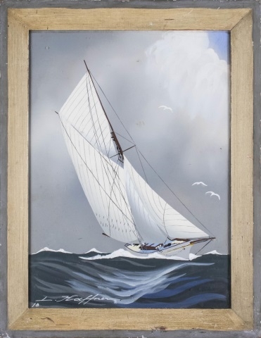 Leon Haffner | Sailboat on the water | MutualArt