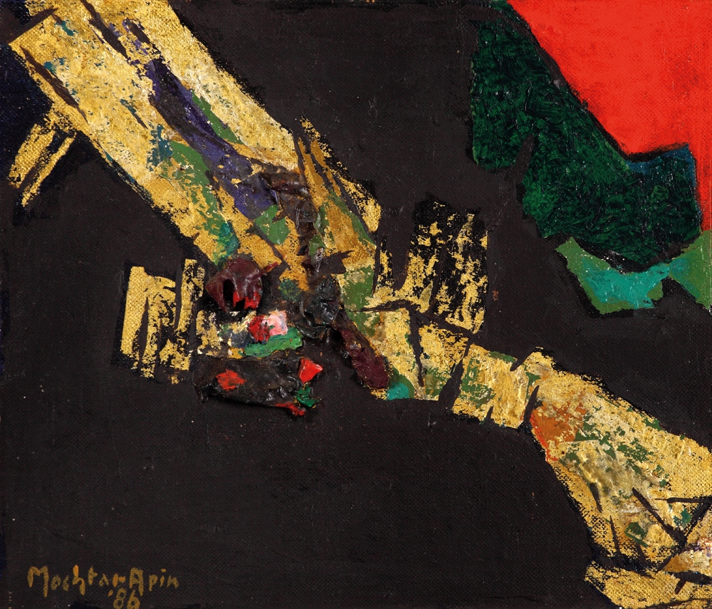 Mochtar Apin | Komposisi Diagonal (1986) | MutualArt