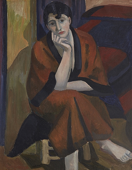 Ruth Everard-Haden | Portrait of a seated woman | MutualArt