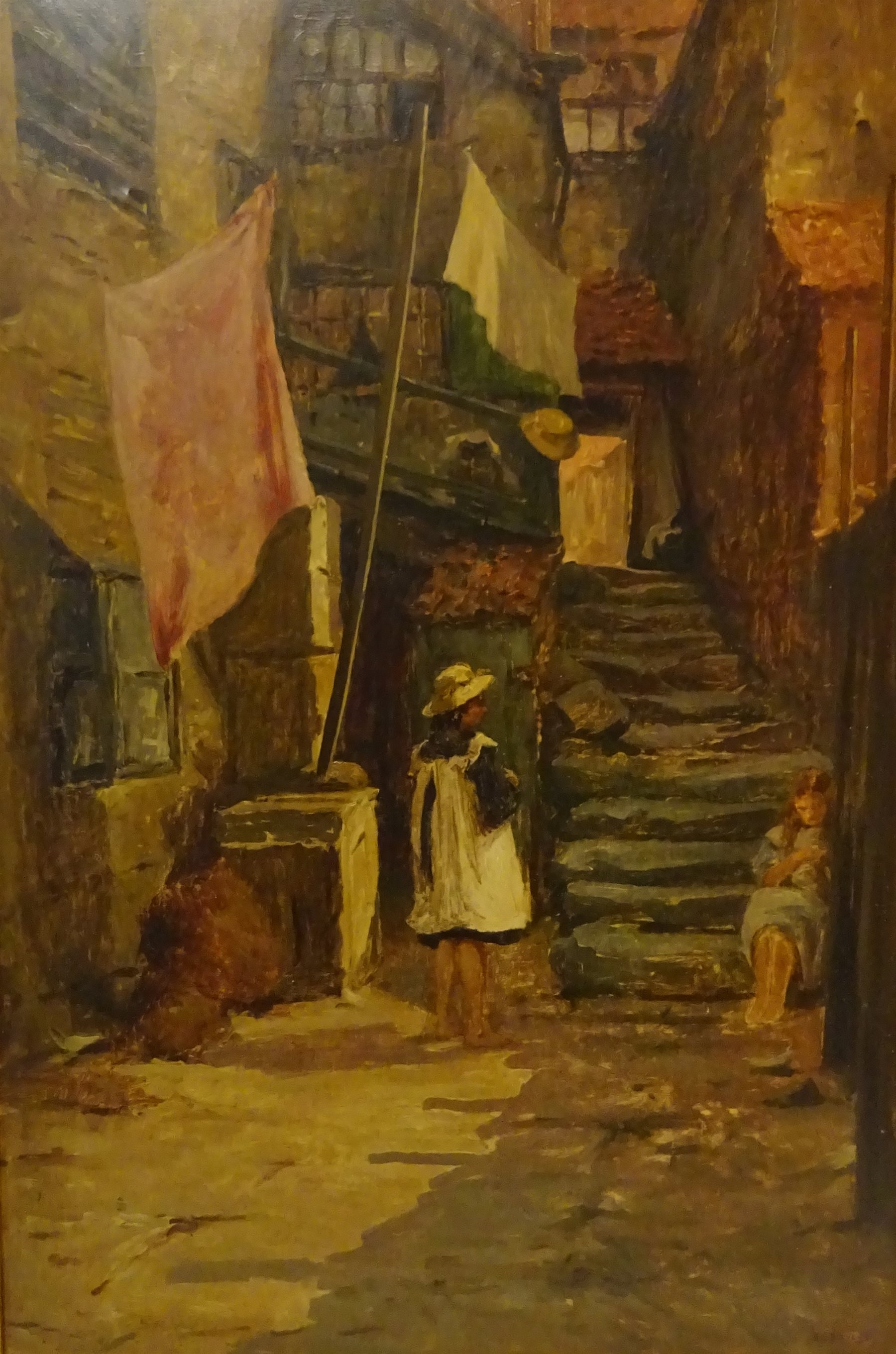 Albert George Stevens | Children in Arguments Yard Whitby | MutualArt