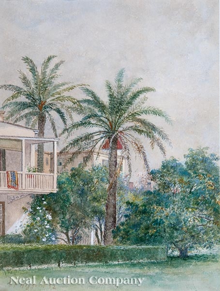 George Frank Higgins | Two Works: Florida Palms and City Gate - St ...