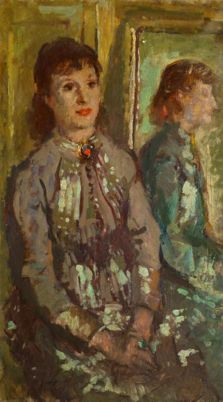 Edward le Bas | Portrait of a lady | MutualArt