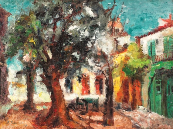 Ion Tuculescu | Piațetă din Cassis (1937) | MutualArt