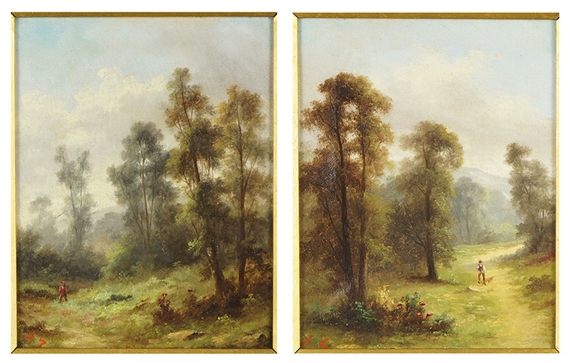 Ada Stone | A Pair of Landscapes (1884) | MutualArt