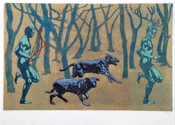 Allison Berry | Actaeon pursued by Dogs from the Women's Portfolio ...