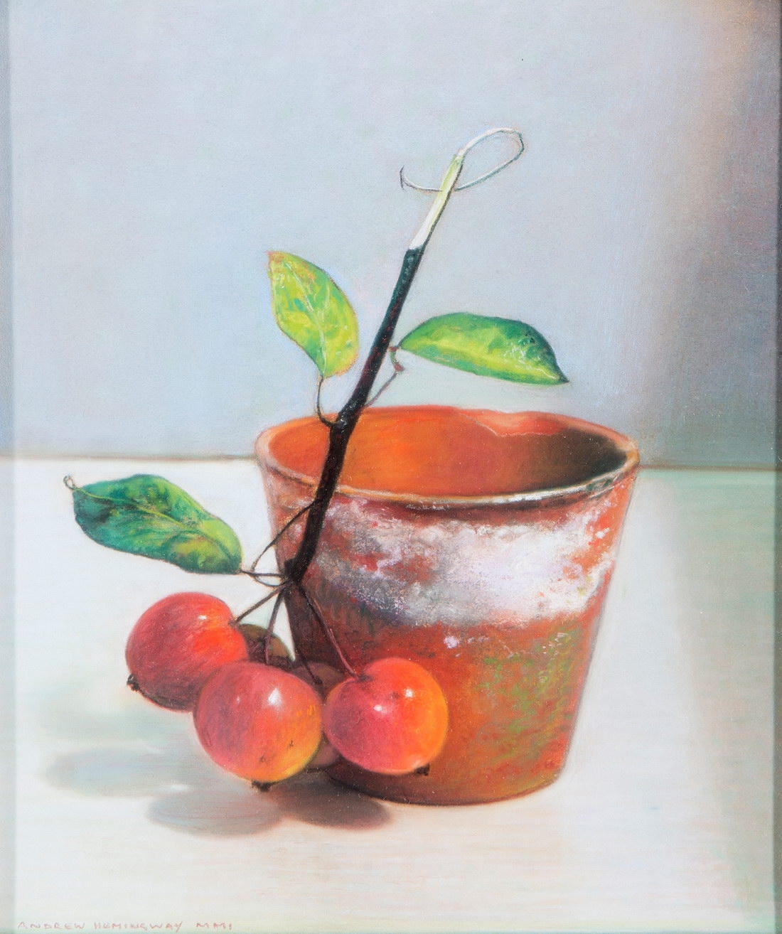 Andrew Hemingway | Stilleven met kersen | MutualArt