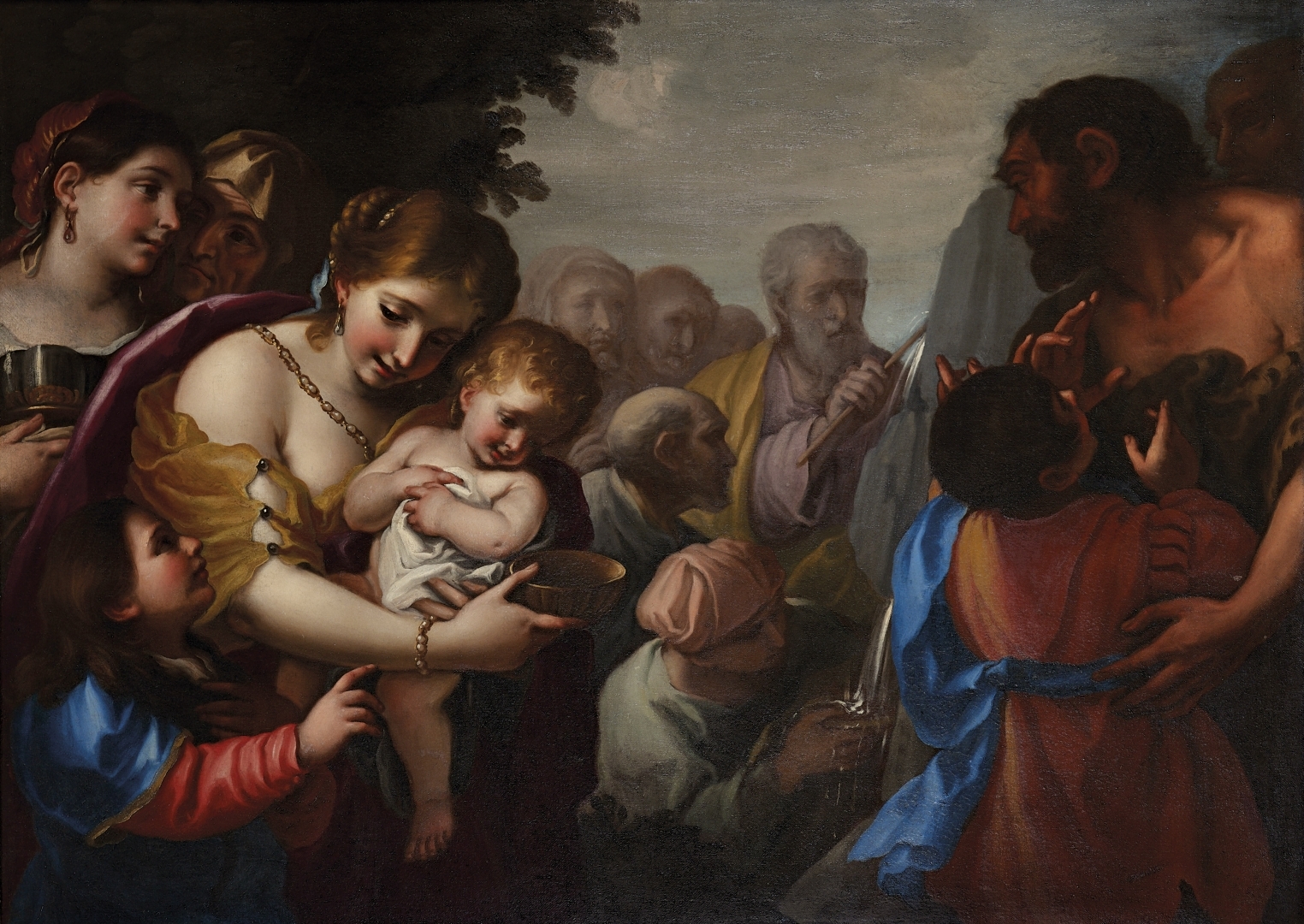 Federico Bianchi | Mosè fa scaturire l'acqua dalla roccia del deserto | MutualArt