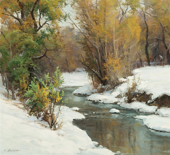 Clyde Aspevig | Autumn Stream (1985) | MutualArt