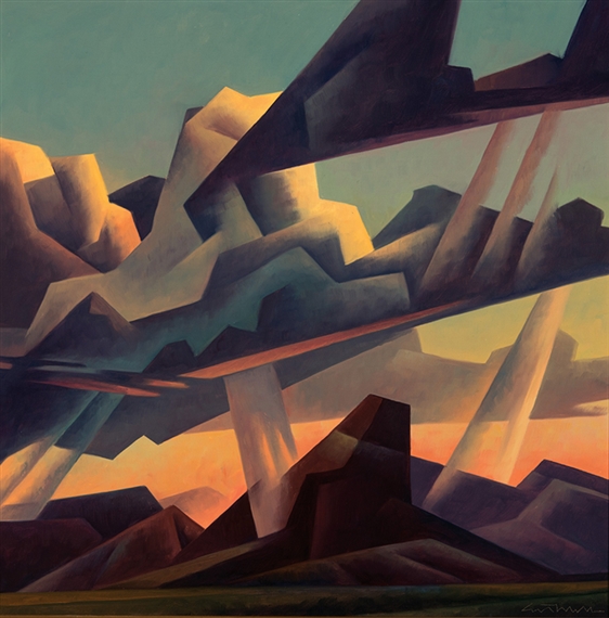 Ed Mell | Hollyhocks | MutualArt