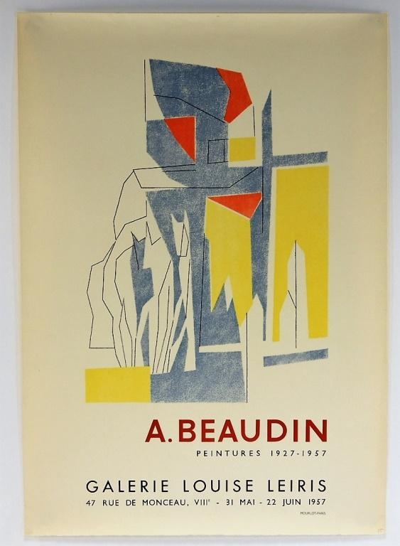 André Beaudin | Abstract Painting Exhibition Poster | MutualArt