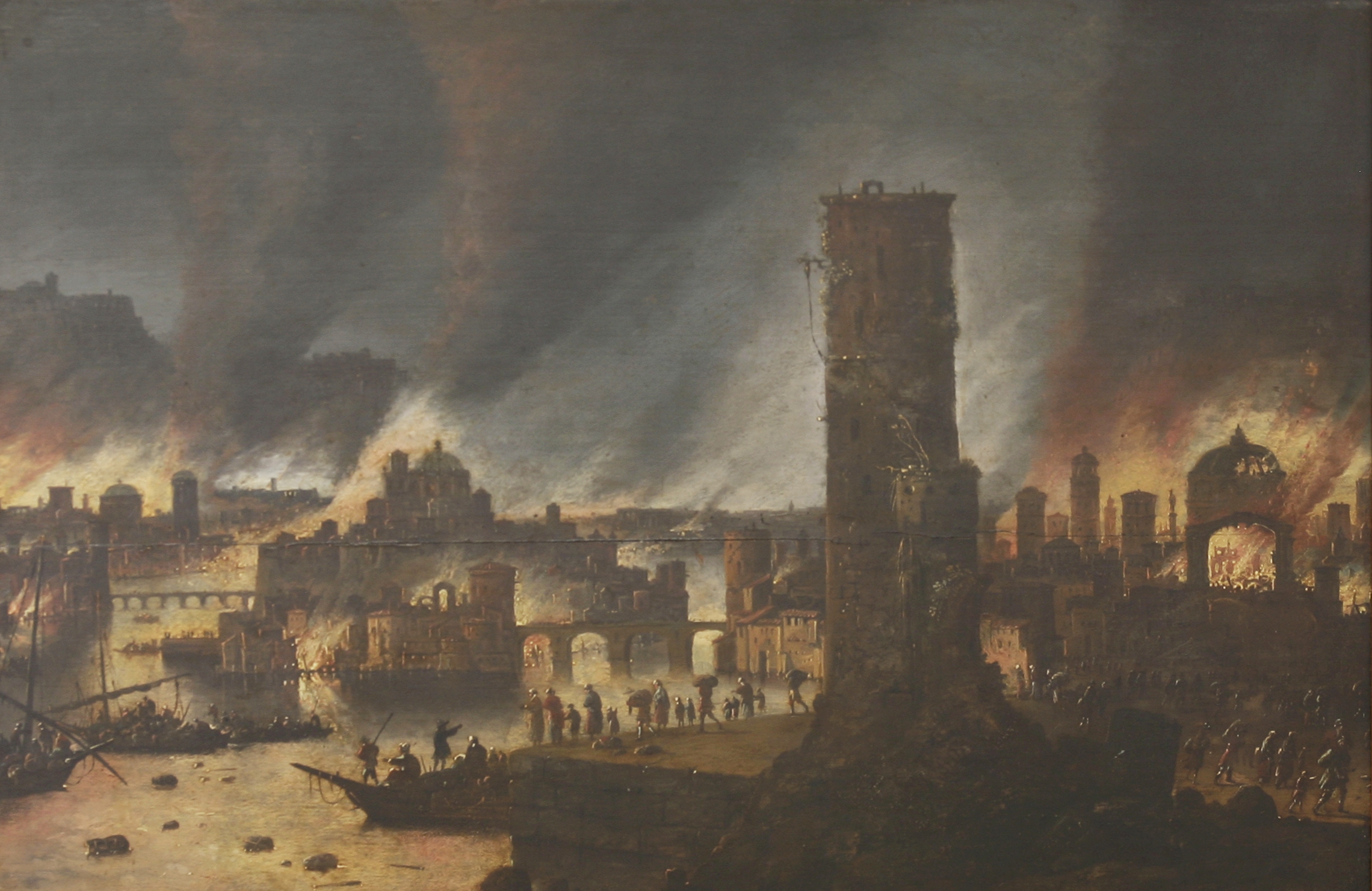 Daniel Van Heil | The burning of troy | MutualArt