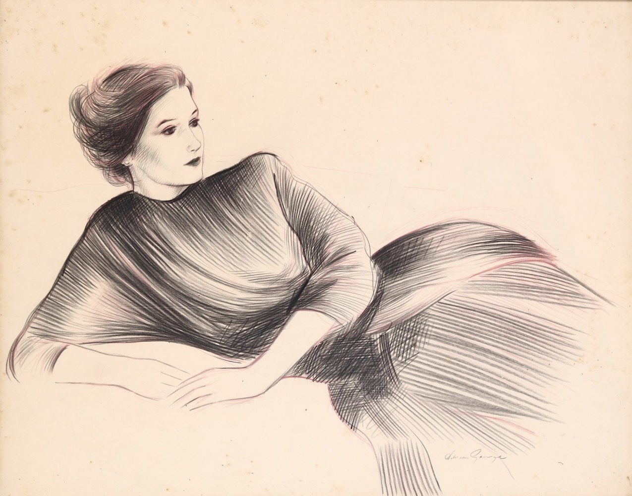 Adrian George | Portrait of Tasmin Overton (1982) | MutualArt