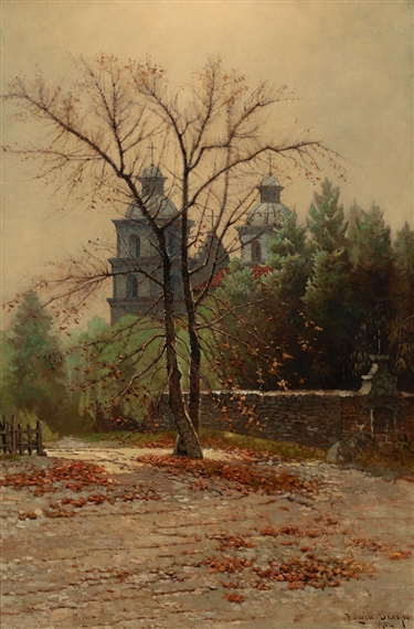 Edwin Deakin | Mission Santa Barbara (1905) | MutualArt