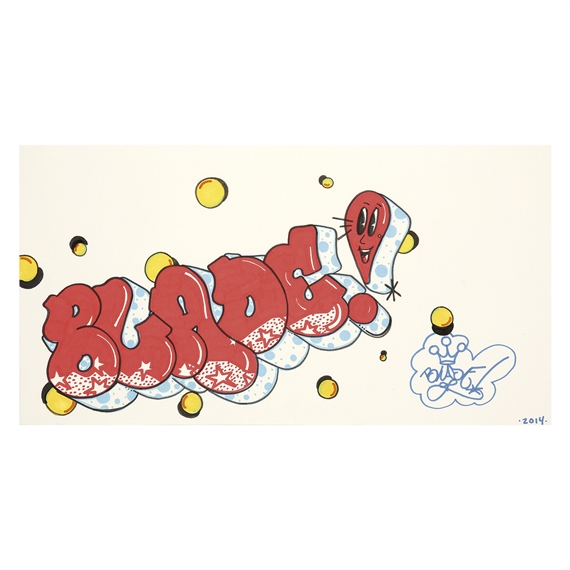 Blade | Sans titre (Capitol Bubble Letters) (2014) | MutualArt