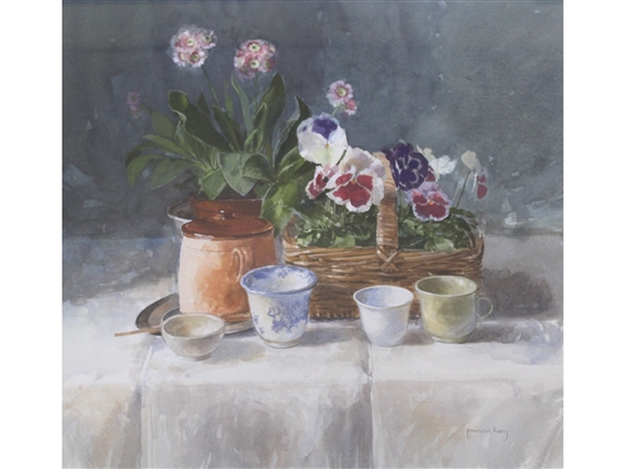 Pamela Kay | AURICULAS, PANSIES & BOWLS | MutualArt