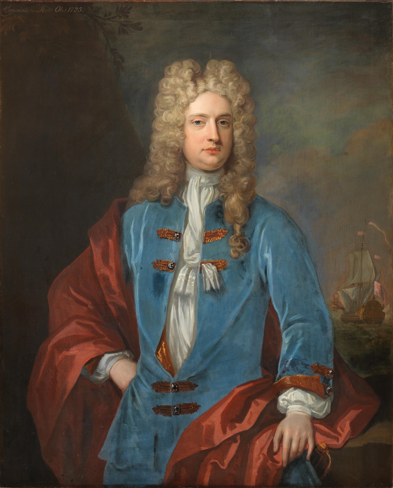 Jonathan Richardson | Portrait of Commodore Thomas Scott, three-quarter ...