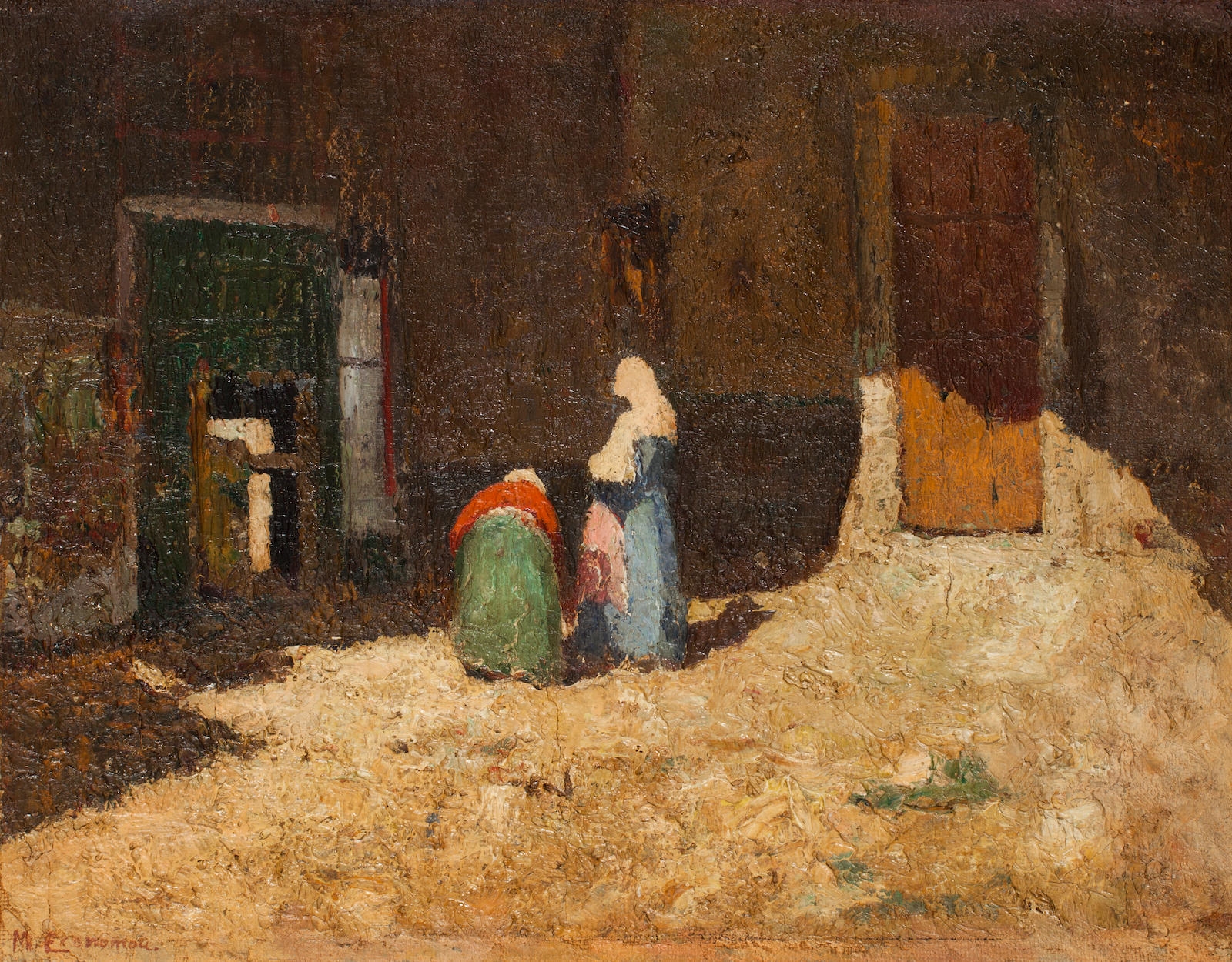 Michalis Economou | Women in the yard | MutualArt