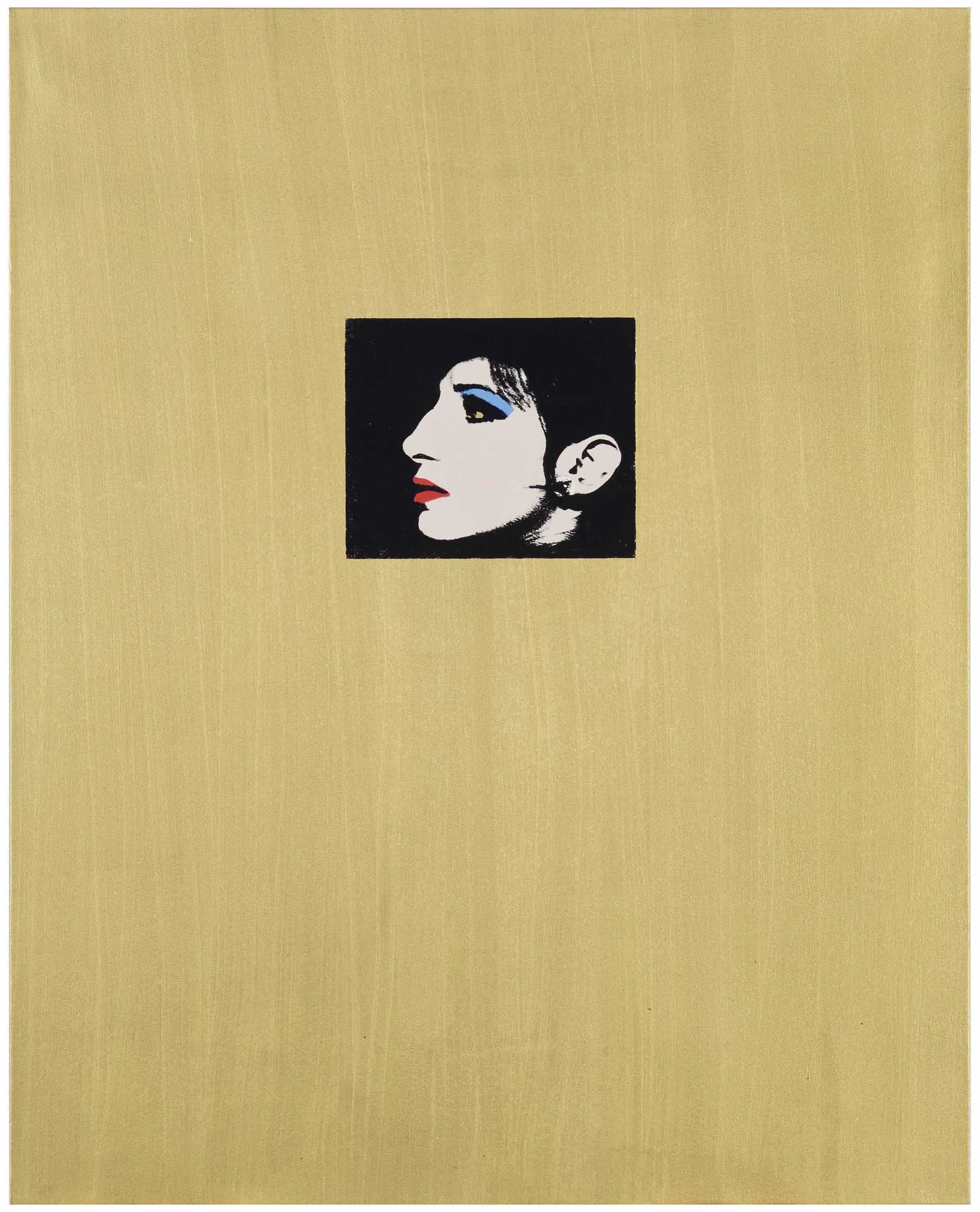 Deborah Kass | Gold Barbra (Jewish Jackie Series) (1992) | MutualArt
