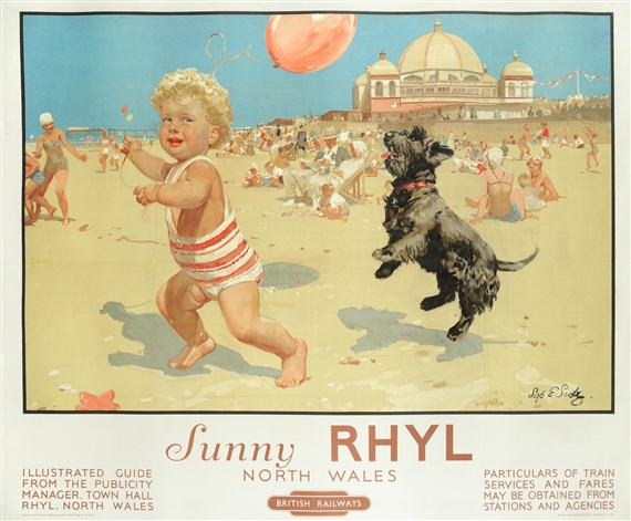 Septimus E. Scott | RHYL, SUNNY NORTH WALES. BRITISH RAILWAYS | MutualArt