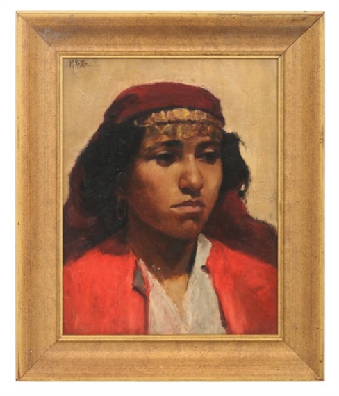 Martin Rettig | Portrait of a Native American woman | MutualArt
