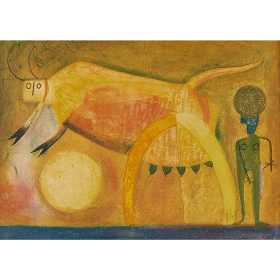 Teódulo Rómulo | Vaca Futbolera (1978) | MutualArt