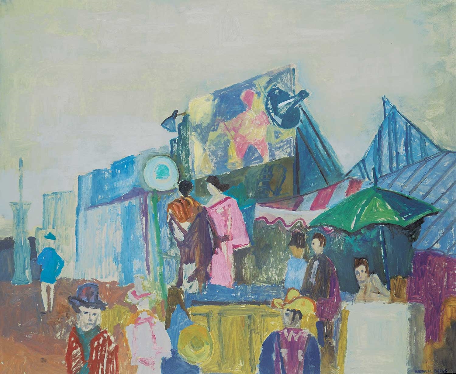 Maxwell Bennett Bates | Untitled - Midway Sideshow | MutualArt