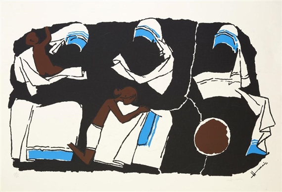 Maqbool Fida Husain | Mother Theresa Series | MutualArt