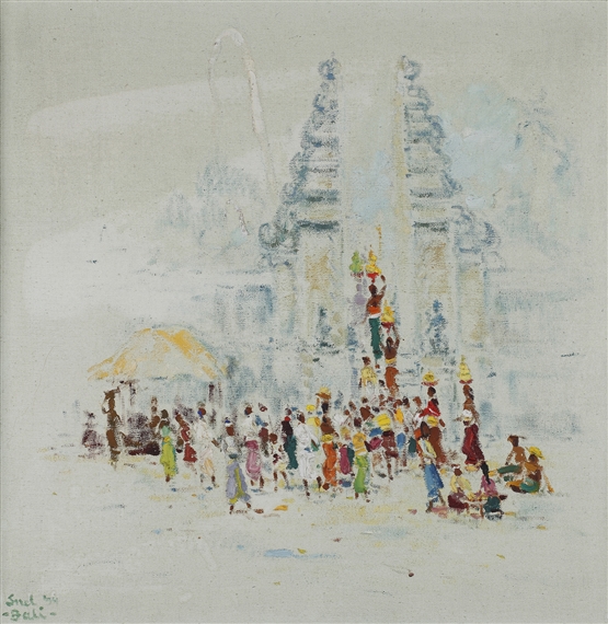 Han Snel | A Balinese Temple (1954) | MutualArt