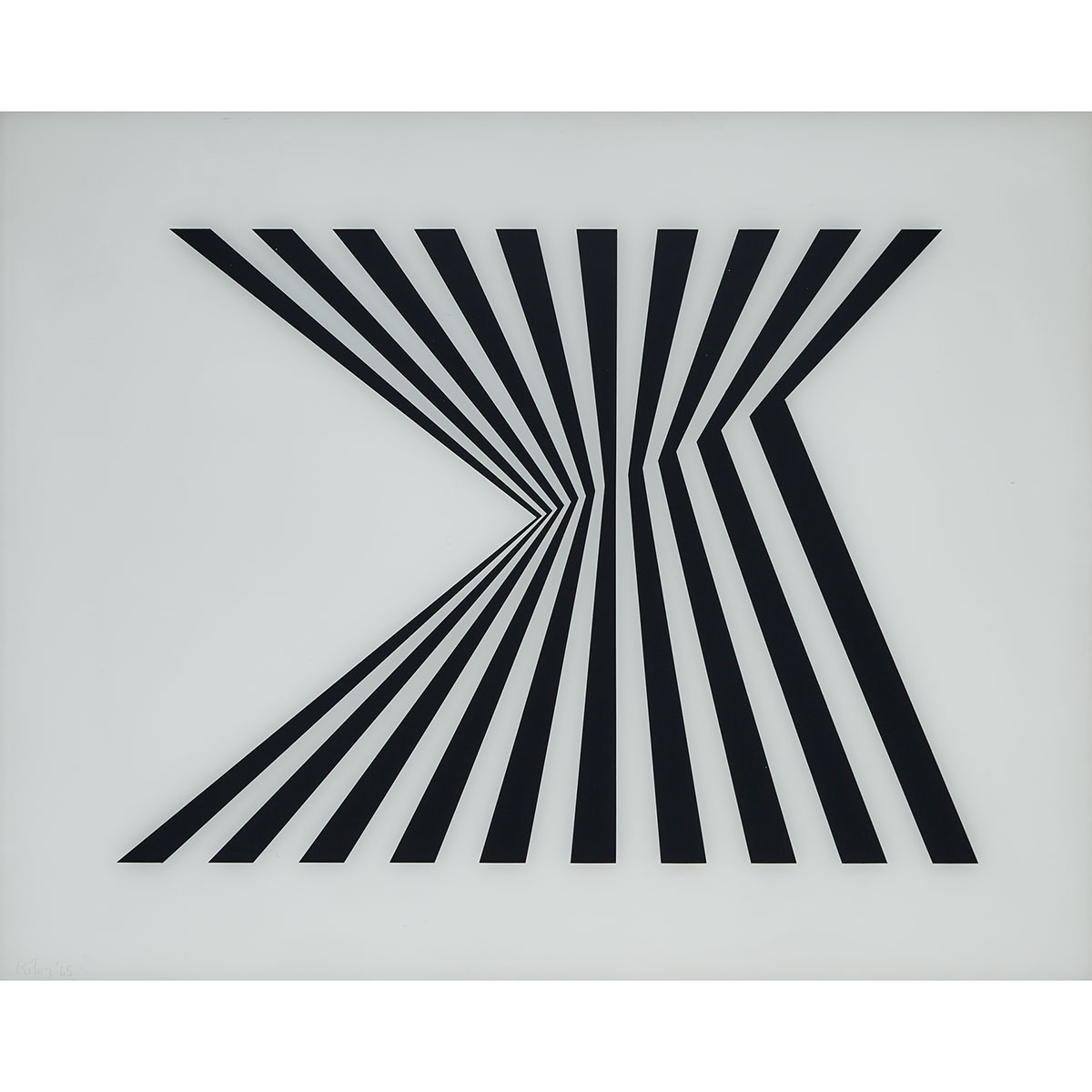 Bridget Riley | Untitled [Fragment 3] (S. 5C) (1965) | MutualArt