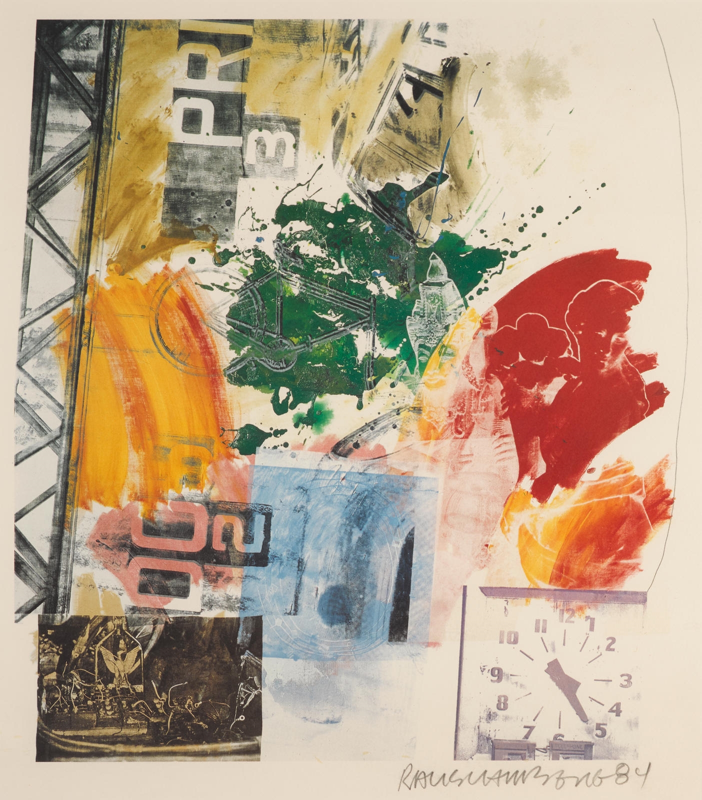 Robert Rauschenberg | Untitled (ROCI Announcement) (1984) | MutualArt
