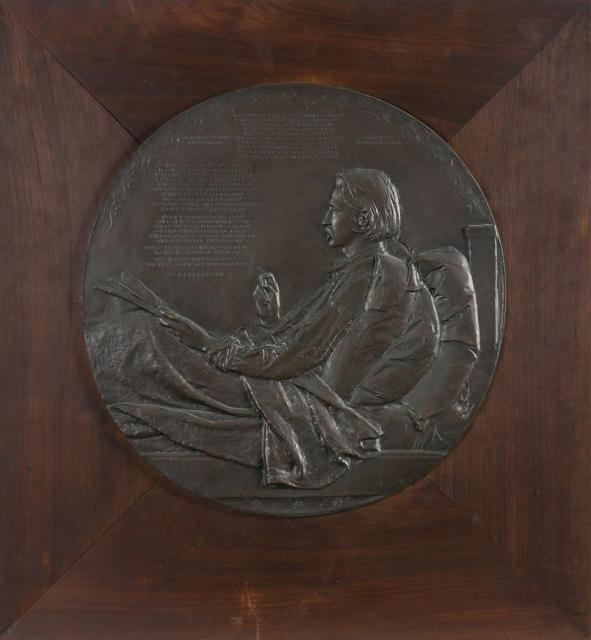 Augustus Saint-Gaudens | Portrait Medallion of Robert Louis Stevenson ...