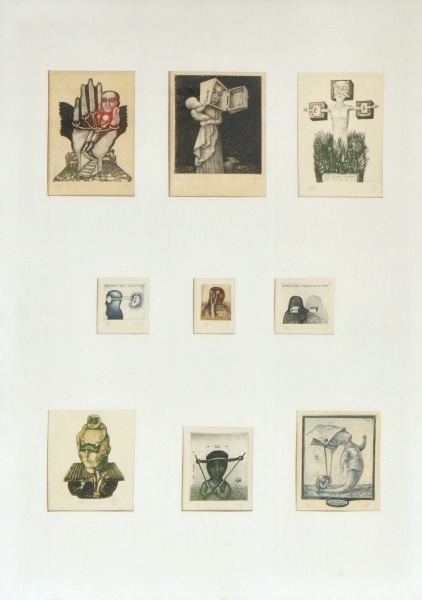 Stasys Eidrigevicius | Ex Libris 9 pcs (1973 - 1976) | MutualArt